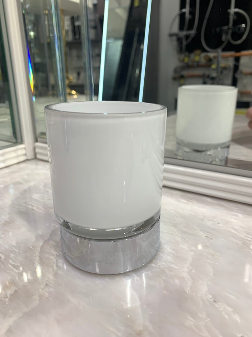 Стакан настольный WINDISCH FASHION 94401BCR белый/хром d70 h90