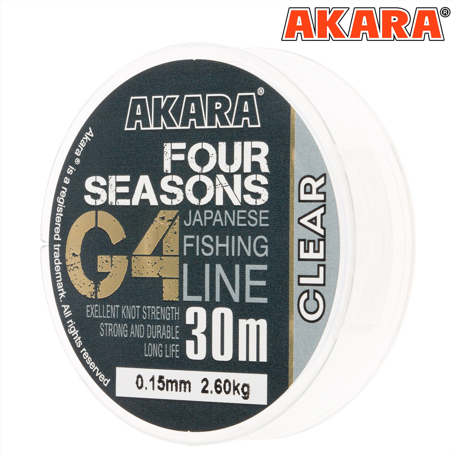 Леска Akara G4 Four Seasons 30 м 0,15