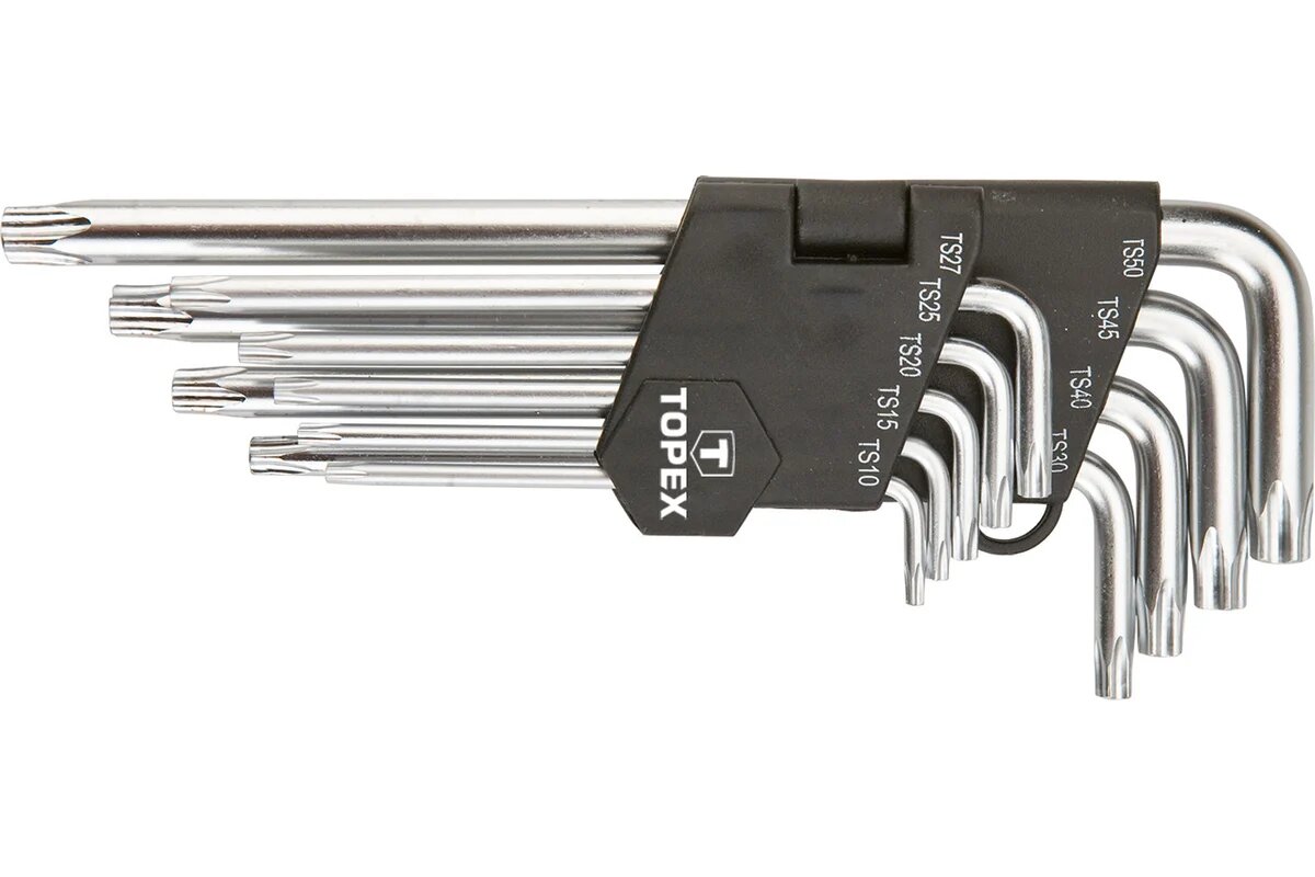 TOPEX Набор пятигранных ключей TS10-50 35D951точные шестигранники для сборки