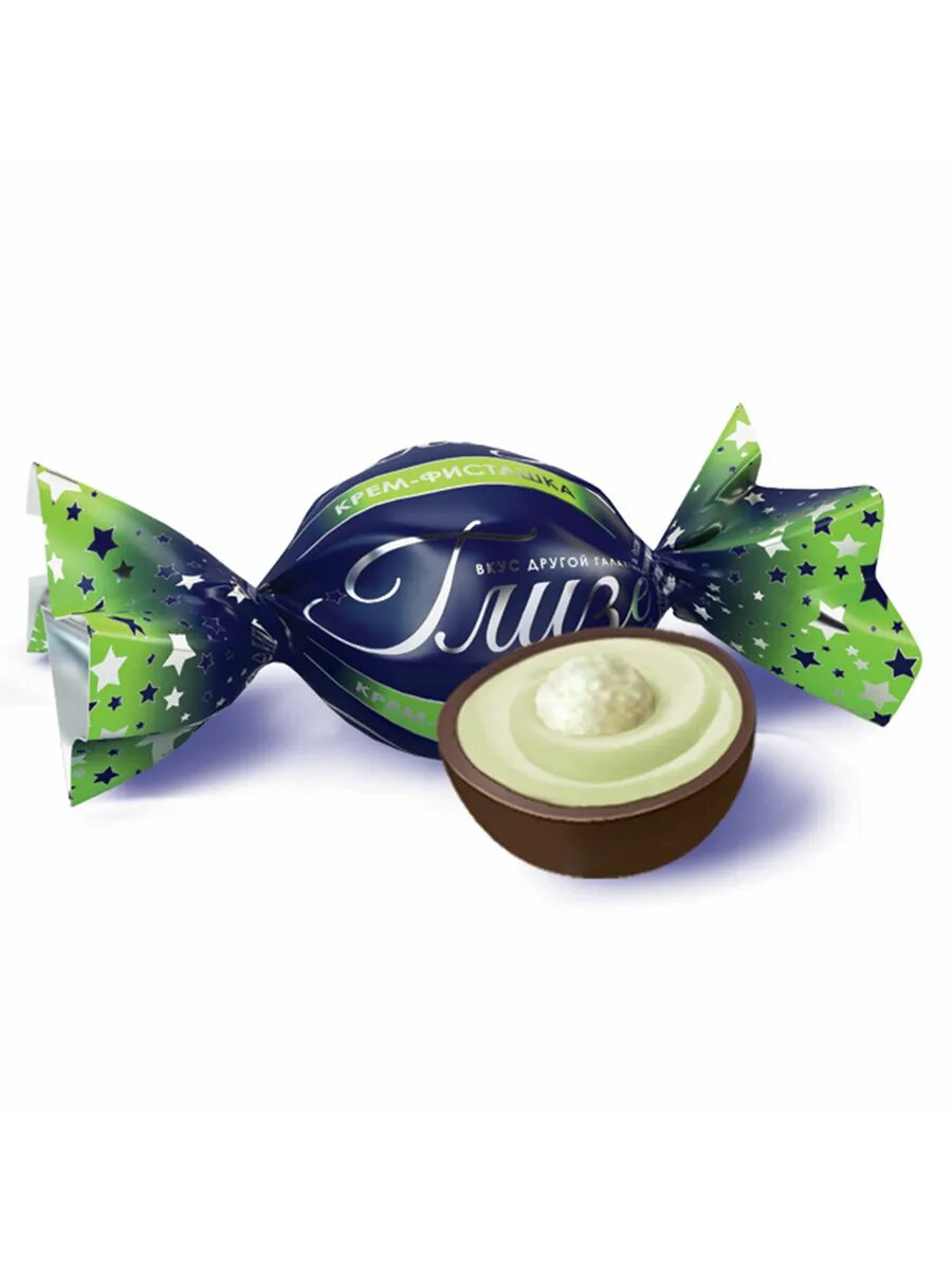 Конфеты с кремовой начинкой фисташка, 500 г