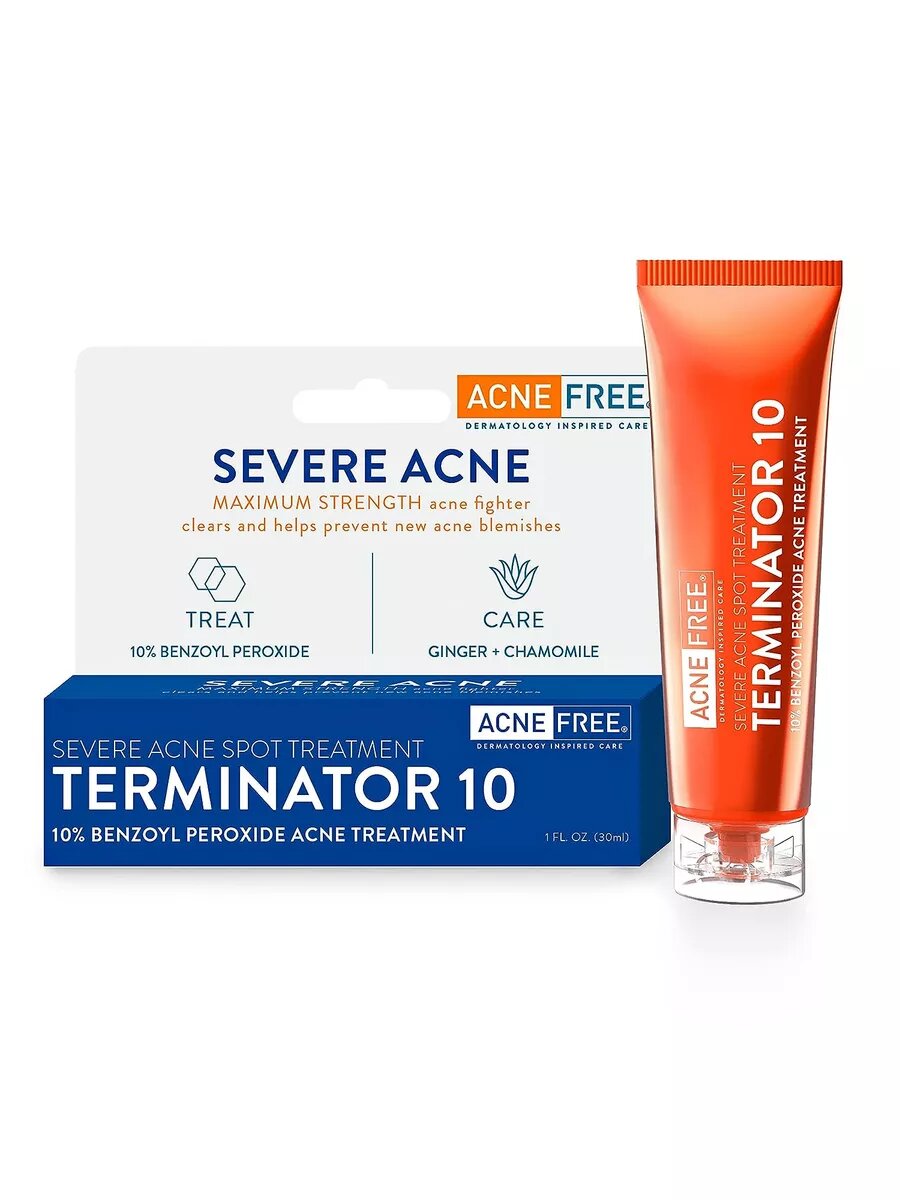 "Acne Terminator 10" - крем от прыщей для проблемной, жирной и чувствительной кожи