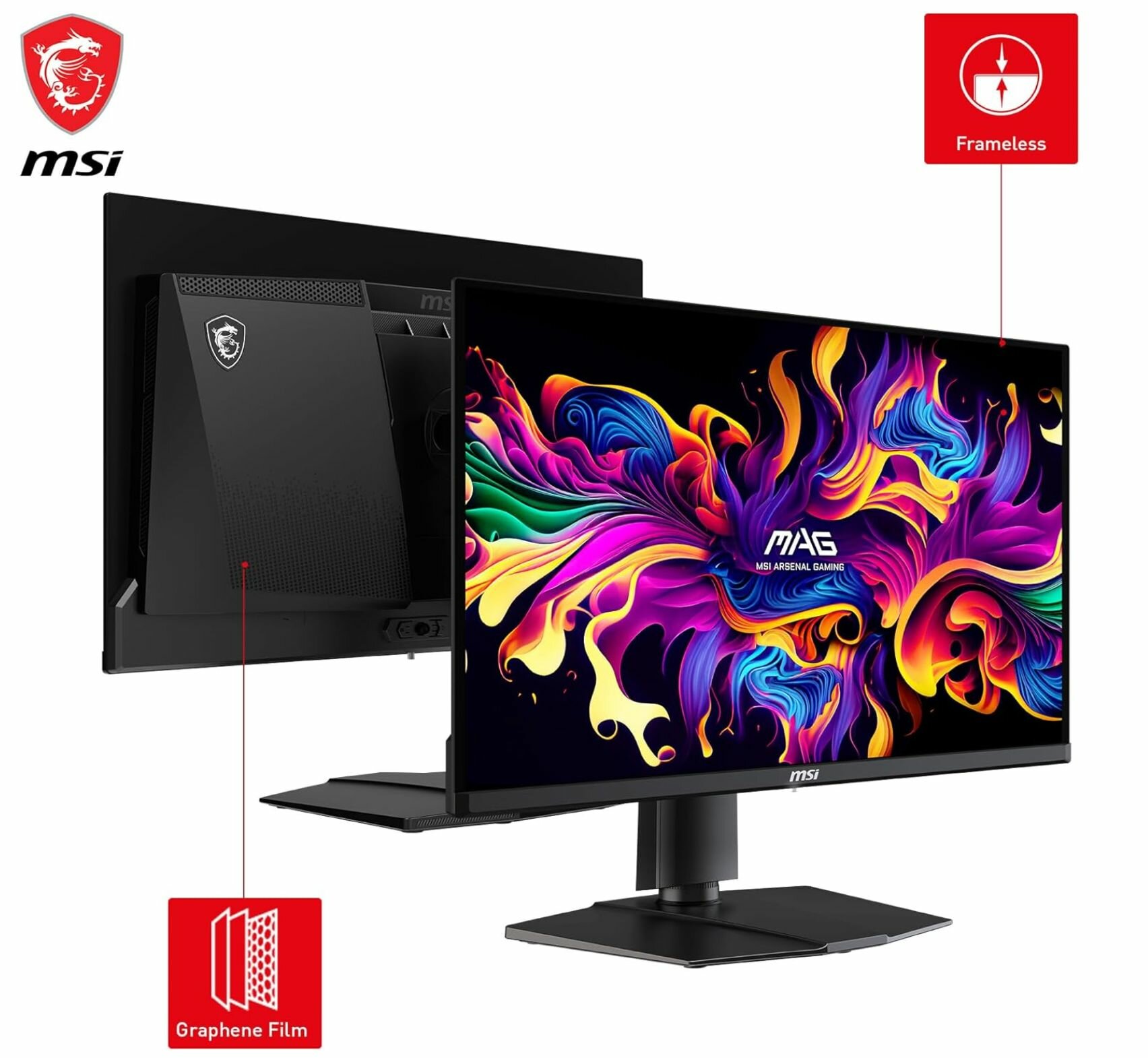 Игровой 27" монитор MSI MAG 271QPX QD-OLED 2560х1440, 360 гц, 0,03 мс (GtG), черный