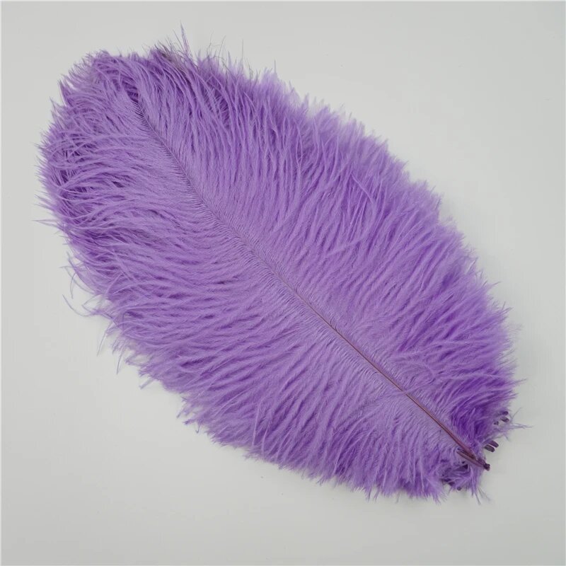 Фиолетовые страусиные перья Light purple для рукоделия