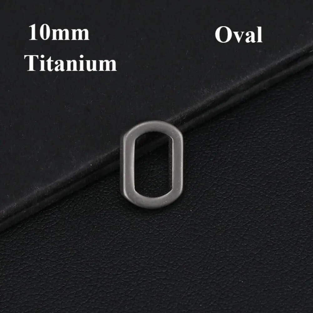 Кольцо для ключей овальное, 10 мм, Titanium