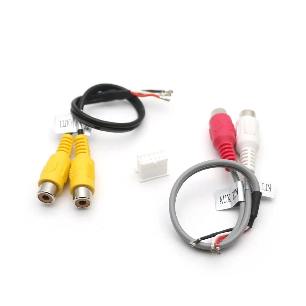 Универсальный DIY 12-контактный RCA аудио-видео жгут проводов CCD AUX AV вход кабеля адаптер проводки разъем Android автомобильный радиоприемник