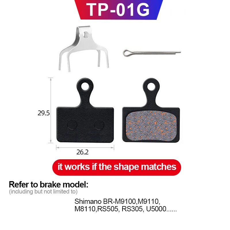 Гидравлические тормозные колодки для MTB SHIMANO SRAM AVID HAYES Magura ZOOM Серый, TP-01G