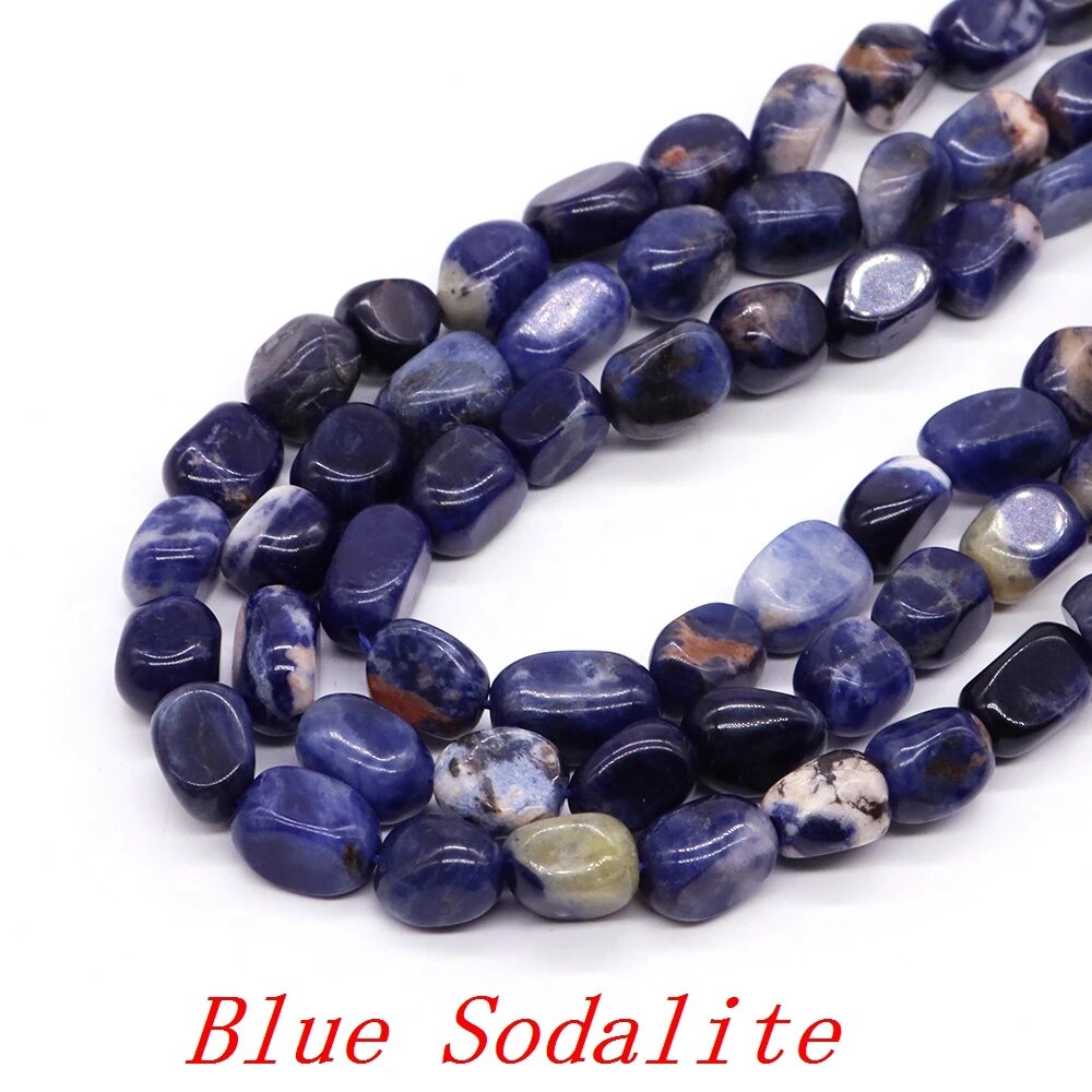 Синий апатит бусины 8-10 мм Темно-синий, 1 Strand, Blue Sodalite