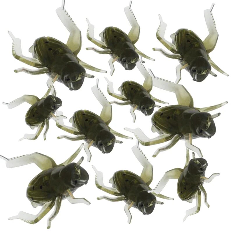 Плавающие искусственные приманки для ловли рыбы Кузнечики 10 шт.