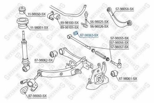 Подвеска рычаг независимой подвески колеса Stellox 87-98063-SX