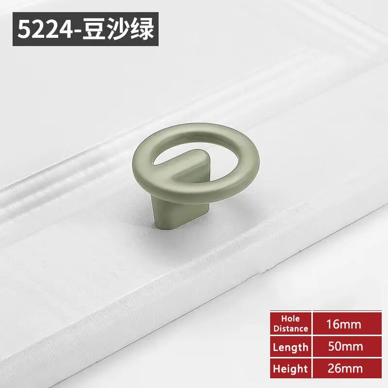 Ручки для шкафов YUTOKO, Bean Green 16-1