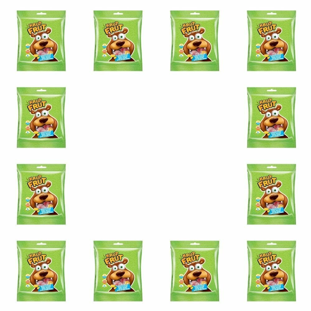 KrutFrut Мармелад жевательный, в форме озорных мишек, 30 г, 12 шт