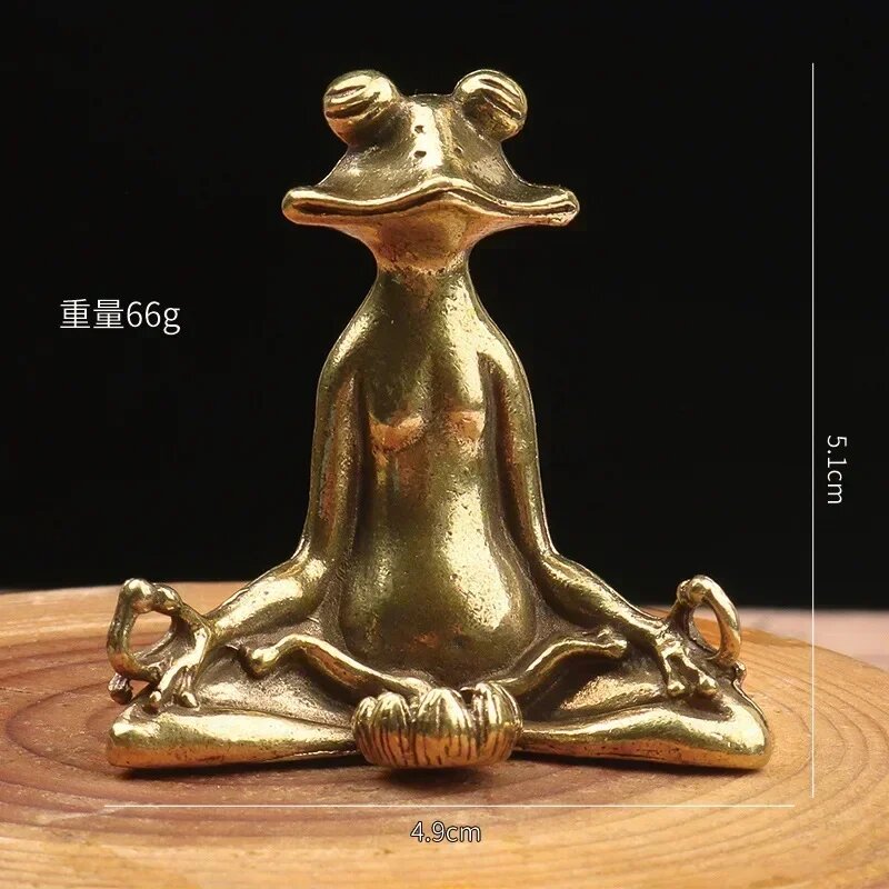 Медные медитирующие лягушки MOONBIFFY