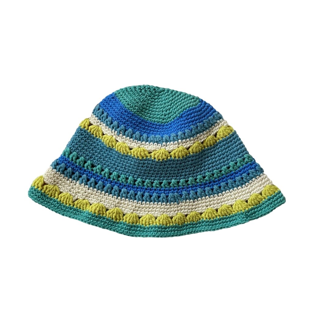 Плетеная рыбацкая Шляпа-Мятно-Зеленая