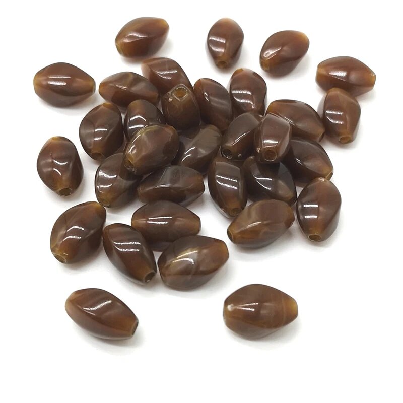 Бусины LXGSMBENTENG пластиковые овальные 30 шт Коричневый, Coffee