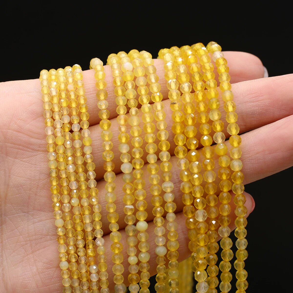 Бусины из цитрина 2025 шт. 4mm