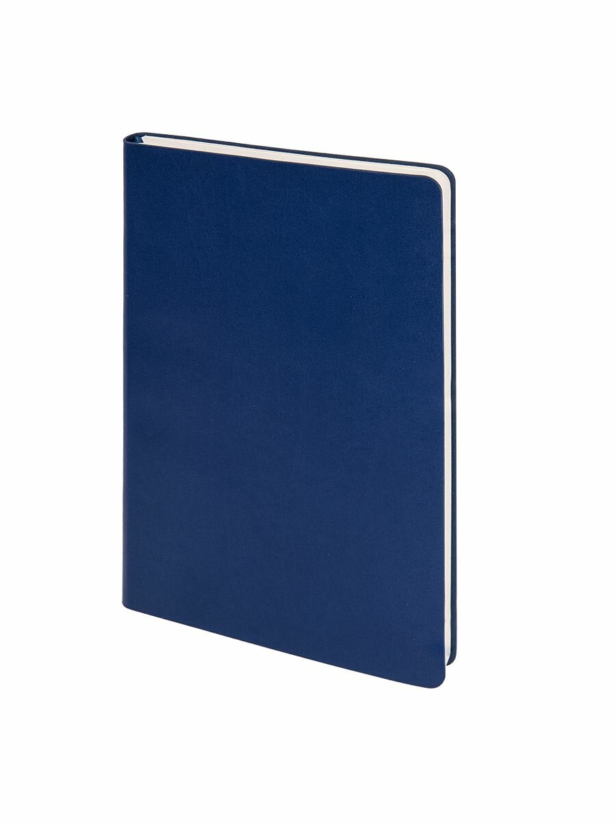 Бизнес-блокнот, записная книжка, тетрадь SMARTI, A5, синий, мягкая обложка, в клетку