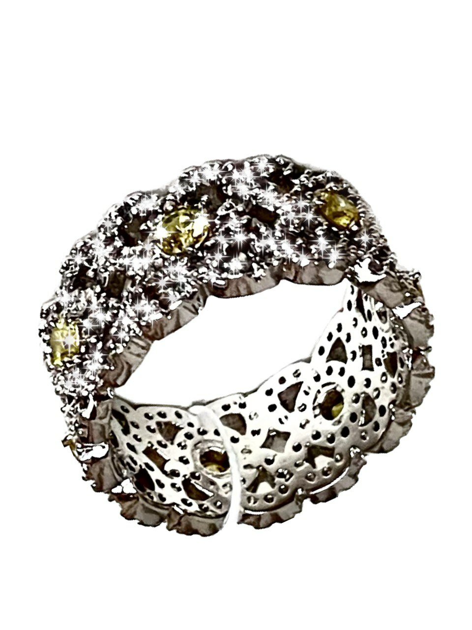 Кольцо помолвочное, фианит