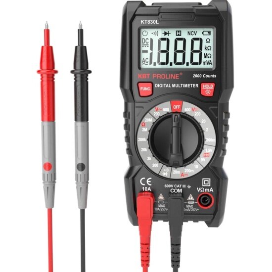 Мультиметр цифровой Квт KT 830L "PROLINE"