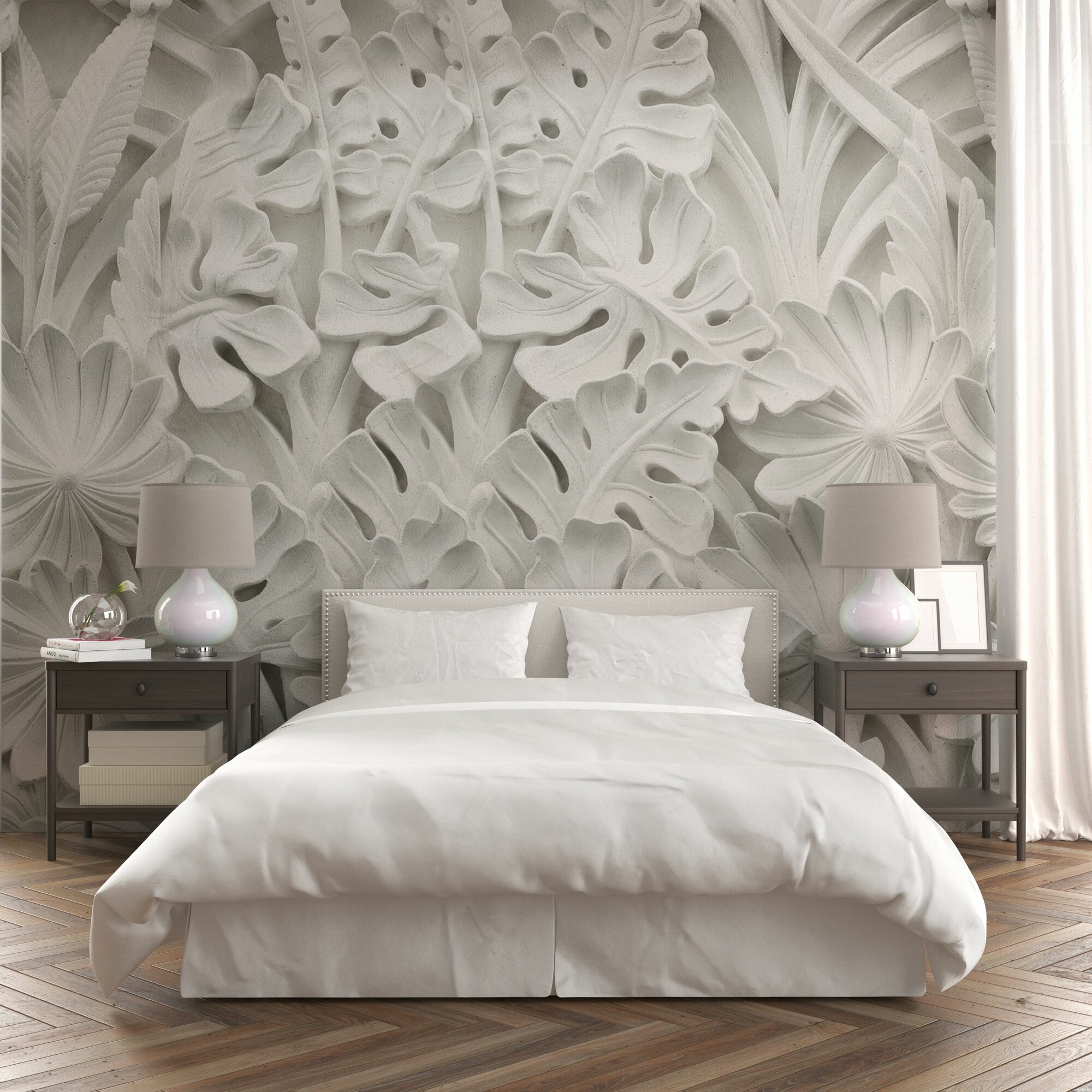 Гибкий мрамор "Лепнина" полотно №3 ; 1420х2850 ; 4,047 кв. м.