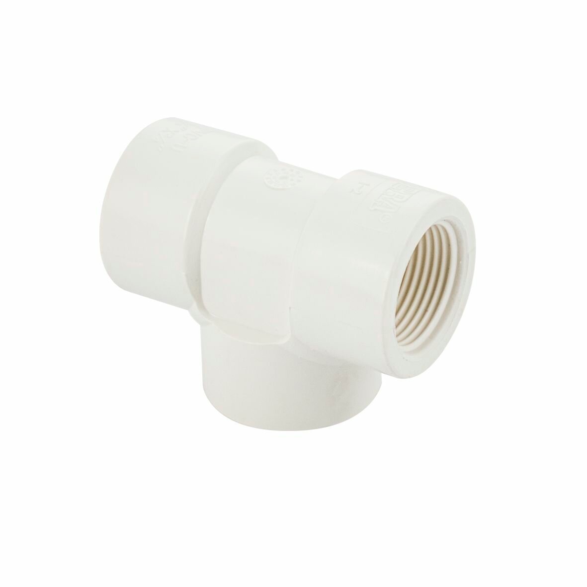 Тройник MAK 4785 белый 3/4 м/м/м полипропиленовый из АБС пластика