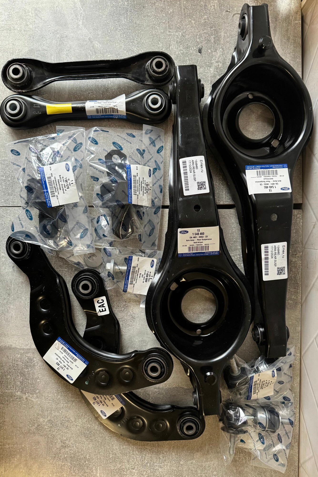 Оригинальный комплект рычагов подвески Ford Focus 2