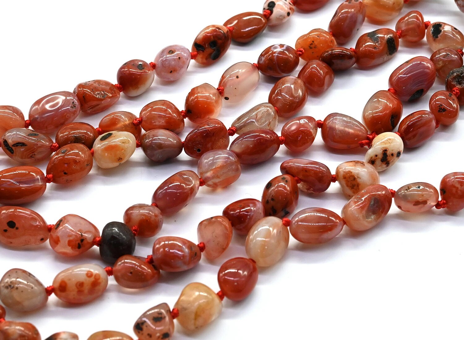 Бусы, агат