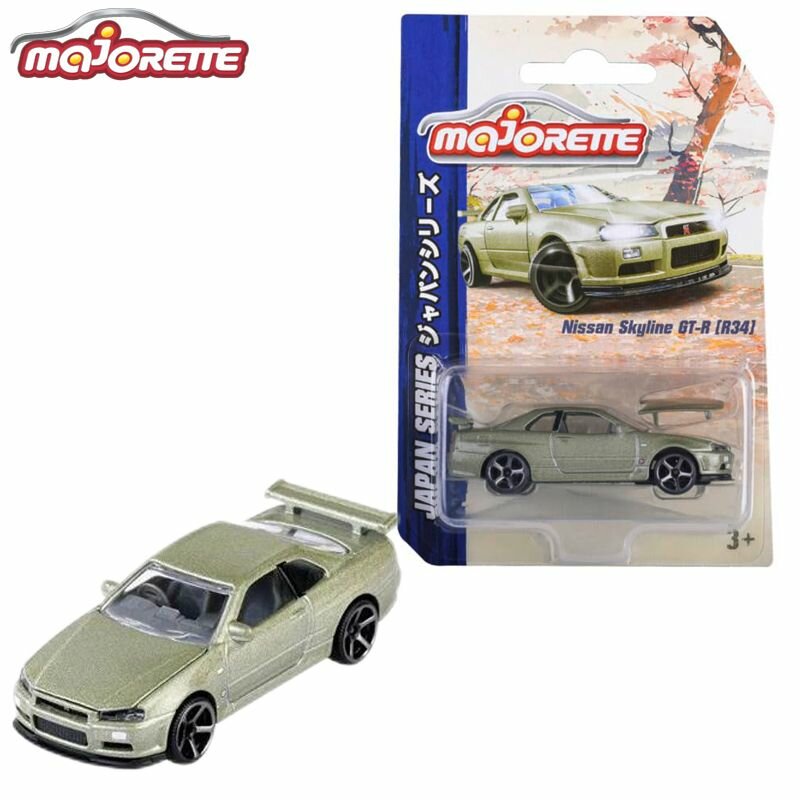 Машинка Majorette 212051029 - Japan Series Premium Cars - Nissan Skyline GT-R R34 - New