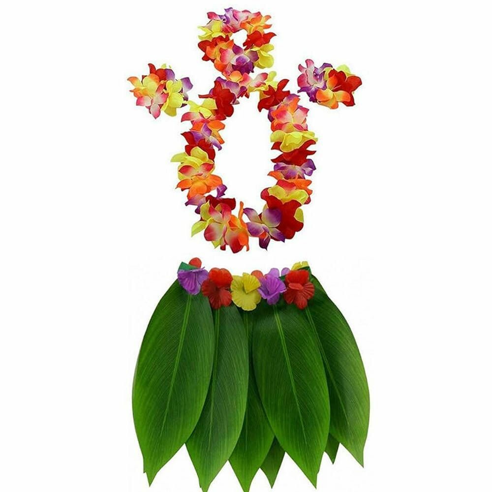 Гавайская вечеринка: костюм, наряд. Гавайский набор с юбкой