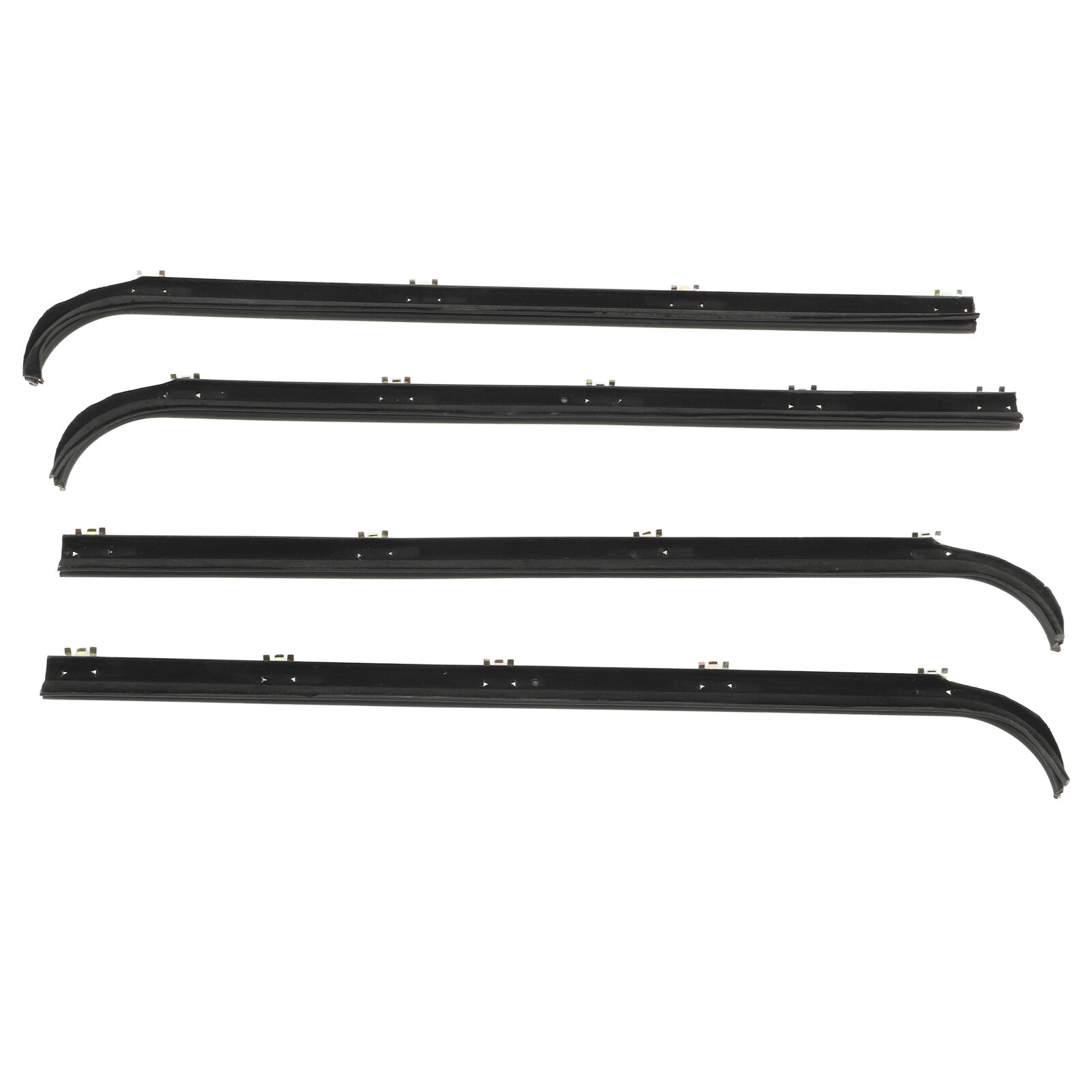 4 шт. войлочные уплотнители для оконных молдингов E7TZ1521452A, водонепроницаемые, пылезащитные, шумопоглощающие, замена для Ford Mustang