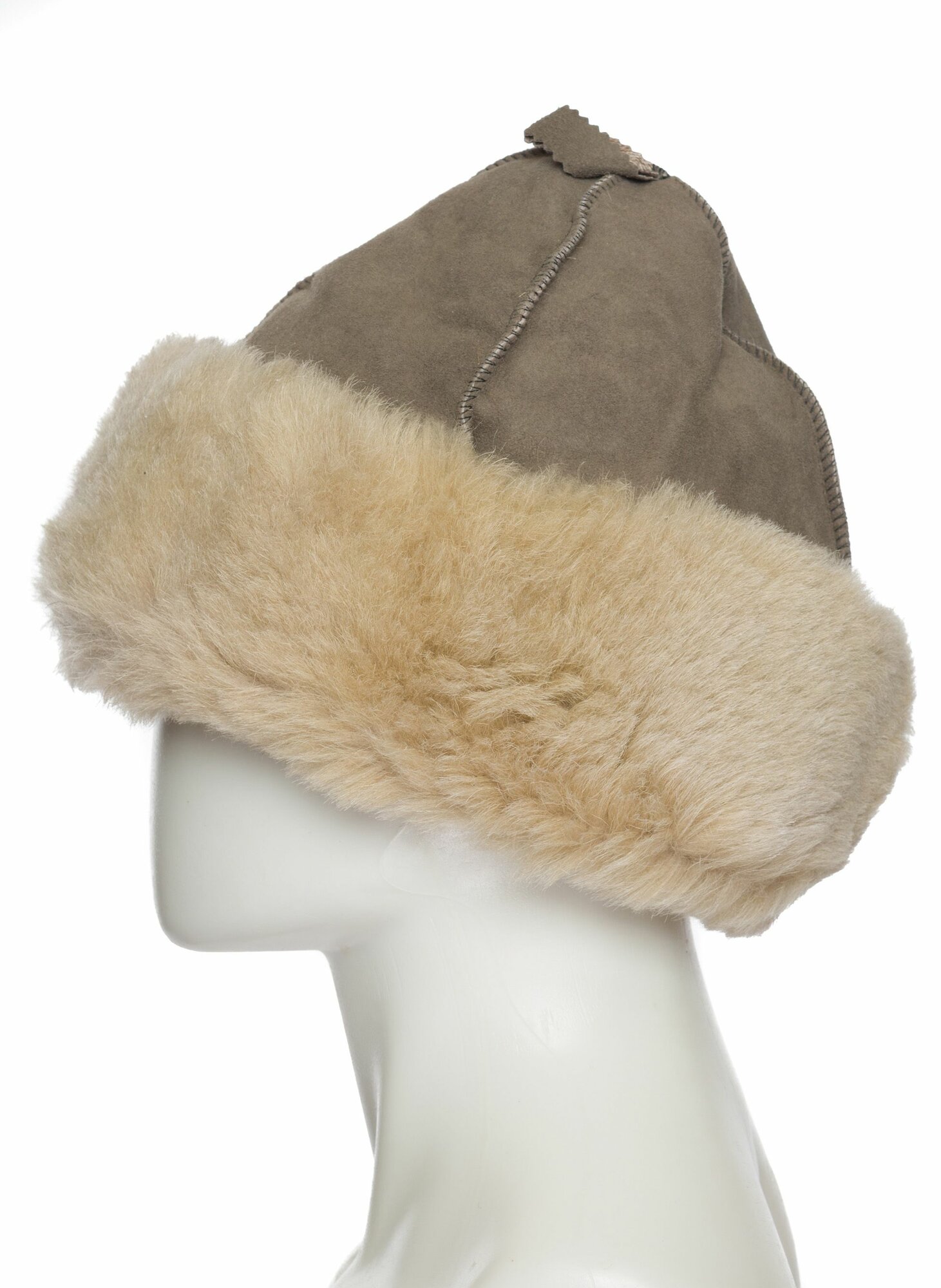 Шапка из натуральной овчины "боярка" для бани и сауны Премиум, профессиональная банная шапка, колпак для бани архар