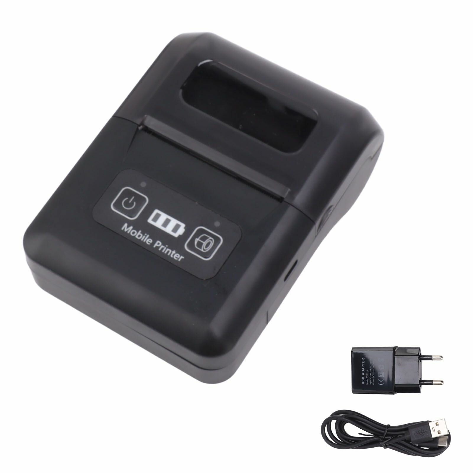 Термопринтер 100 240В с Bluetooth для мобильного офиса и дома, компактный, 58мм