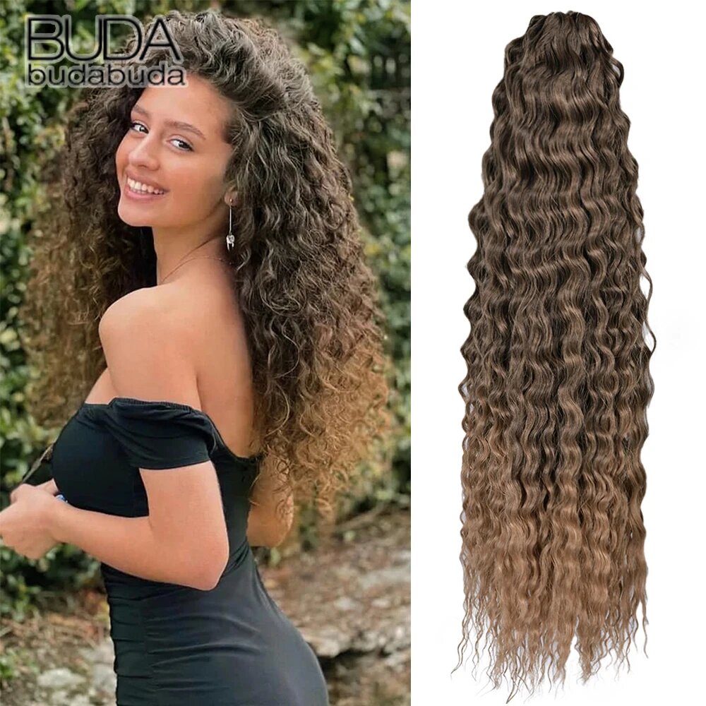 Синтетические кудри афро 22 дюйма, T4/27, 100g, 3шт