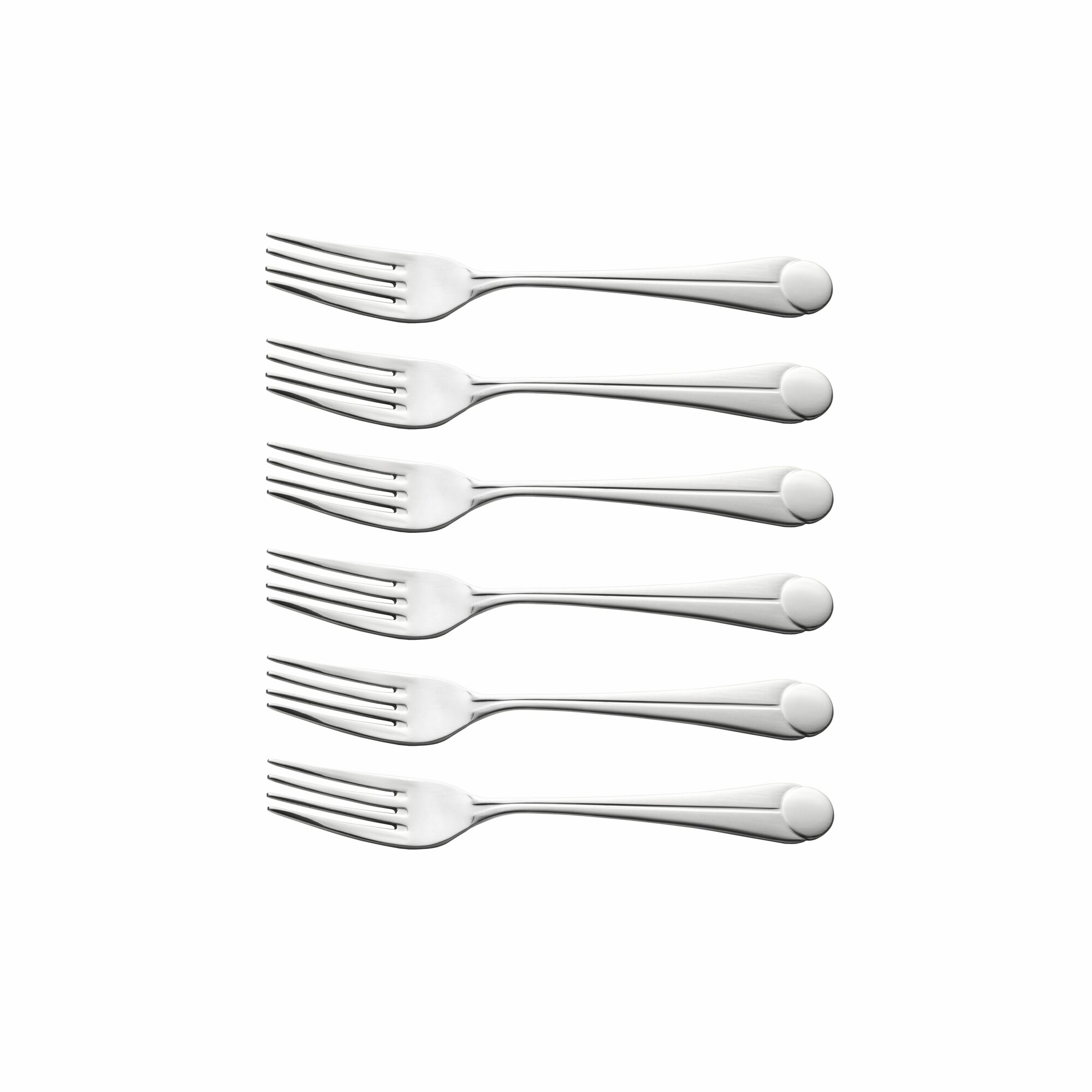 Вилка закусочная EME Posaterie "Nacre", 6 штук, нержавеющая сталь, Италия