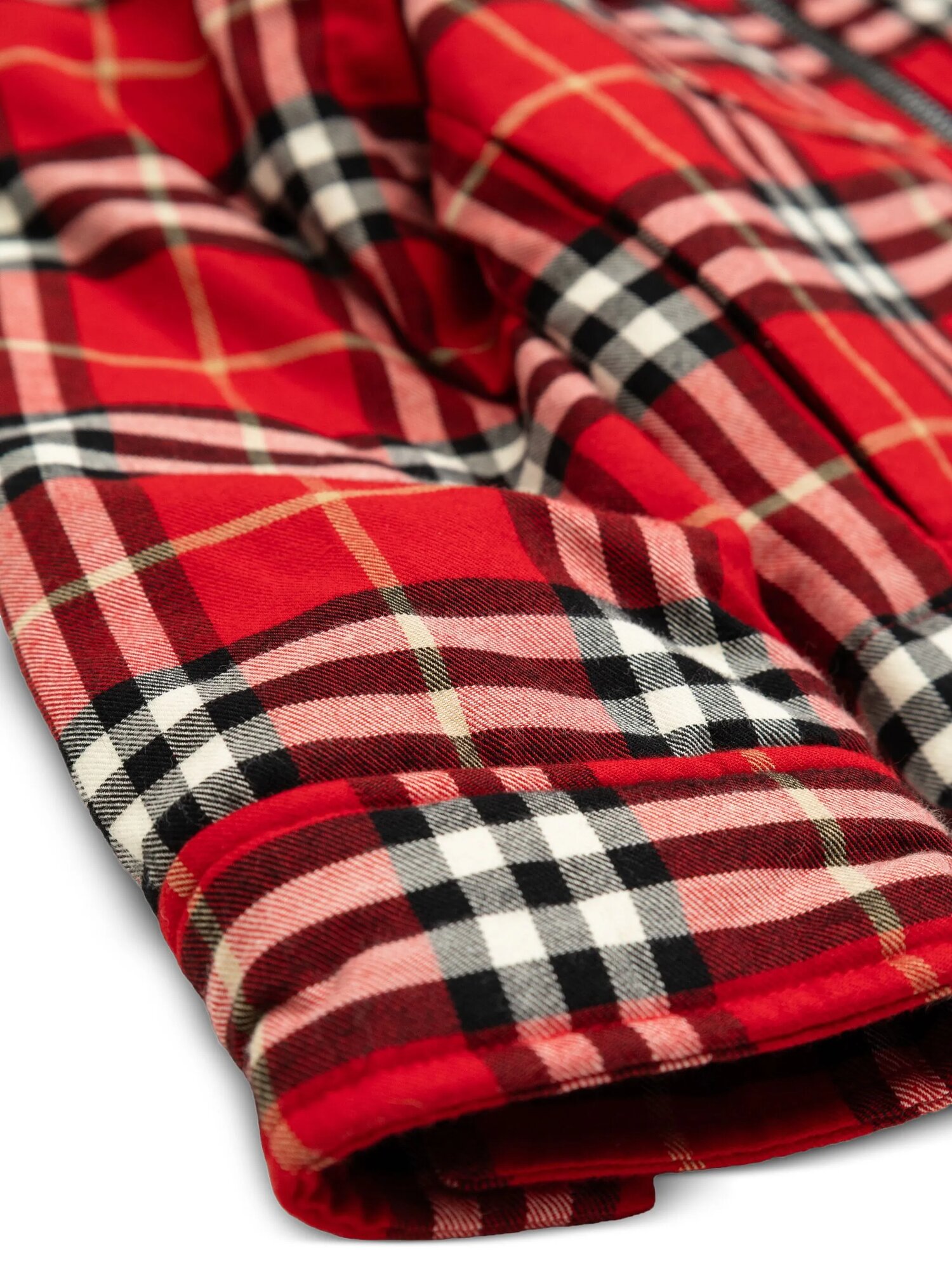 Куртка BURBERRY, размер 12 лет, темно-синий/бежевый/красный — фото 1