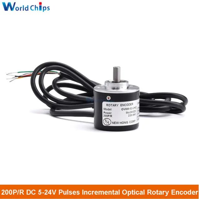Инкрементный энкодер поворотный 200 PR, DC 5-24V
