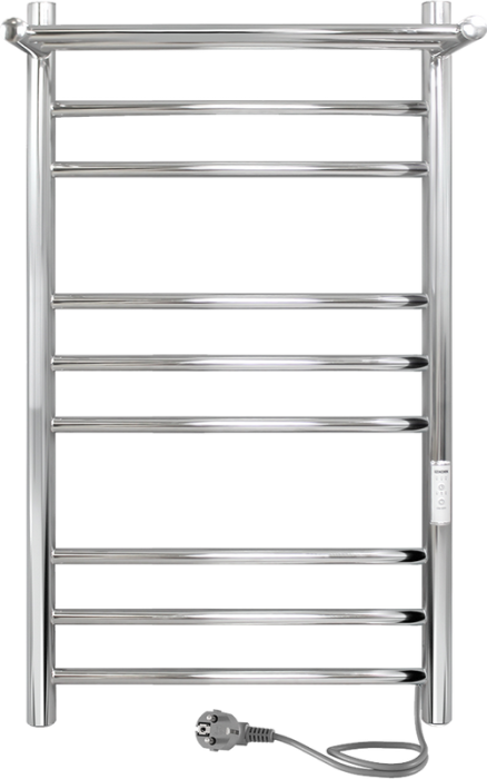 Полотенцесушитель электрический Indigo Line Trinity LСLTE80-40PRt с полкой, серебристый