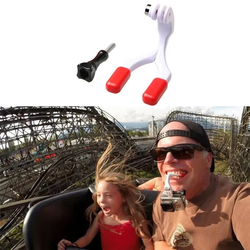 Набор прецизионных креплений для рта для серфинга для Gopro Hero 13/12, DJI OSMO Action 4/5PR Insta360 X4/X3 Bite Mount