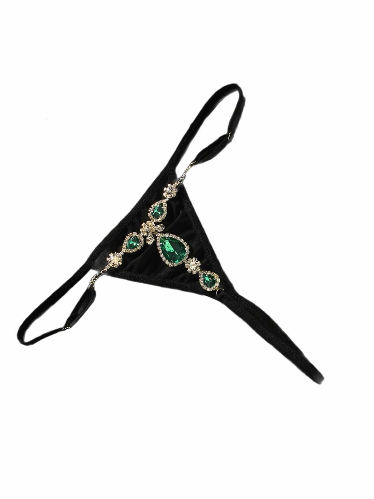 Сексуальные стринги с цепочкой, Золото