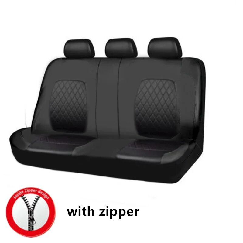 Чехлы на автомобильные сиденья из искусственной кожи для Peugeot 508 207 307 407 3008 206 2008 208 sw 308 107 301 408 5008 4008 Rifter Traveller Автомобильные подушки сиденья Backseat-black