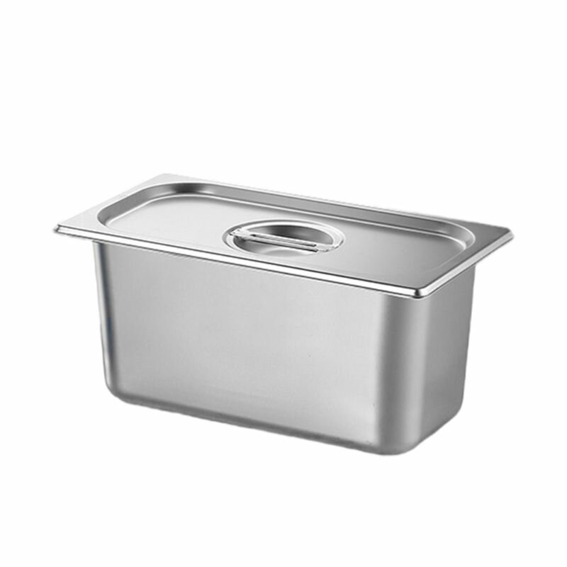 Устойчивый к ржавчине контейнер из металла 1/3 размера для хранения пищи, - C