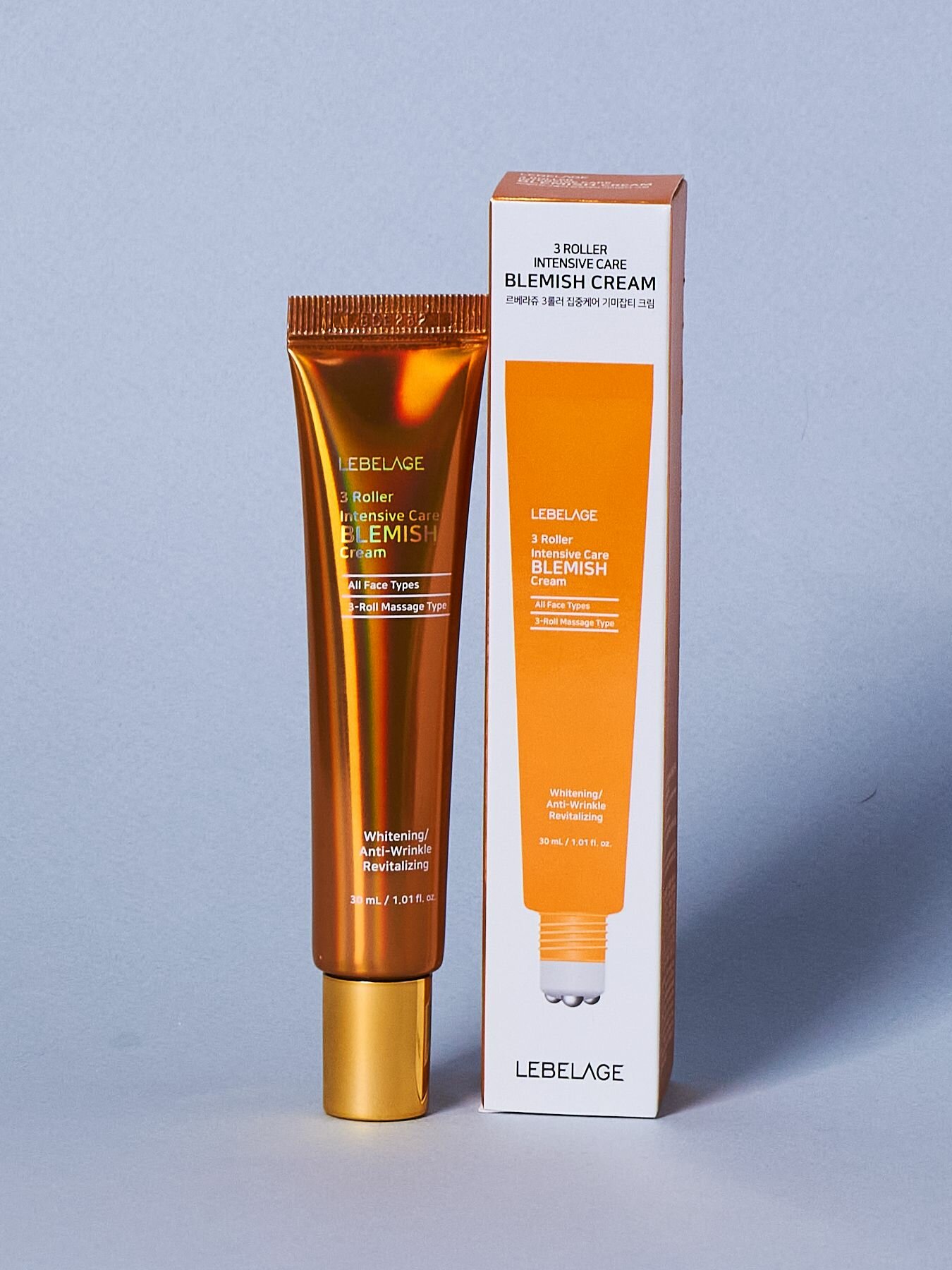 Lebelage Крем для несовершенной кожи с 3 роликовыми шариками 30мл 3 Roller Intensive Care Blemish Cream