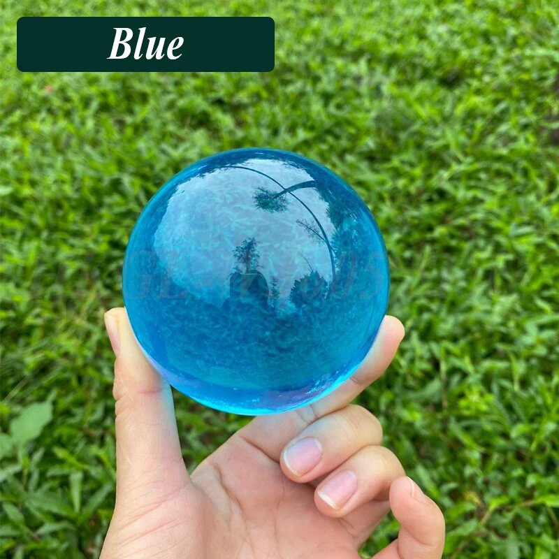 10-80 мм органический стеклянный шар, прозрачный цветной стеклянный шар, твердый гладкий круглый шарик из бисера, стеклянная бусина для украшения/волшебства/сделай сам