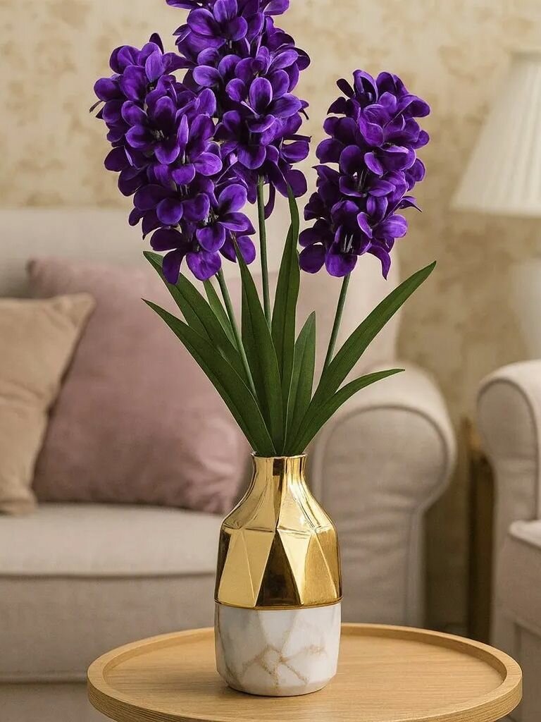 Искусственные растения Гиацинт цветы для декора