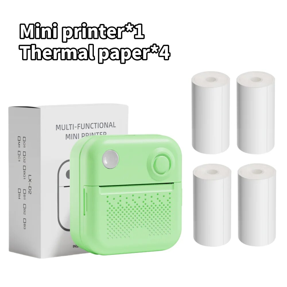 Dolewa D3 Портативный принтер Термальная бумага Наклейки Бумага Мини-принтеры Этикетки Принтер для печати ошибок Фотопечать