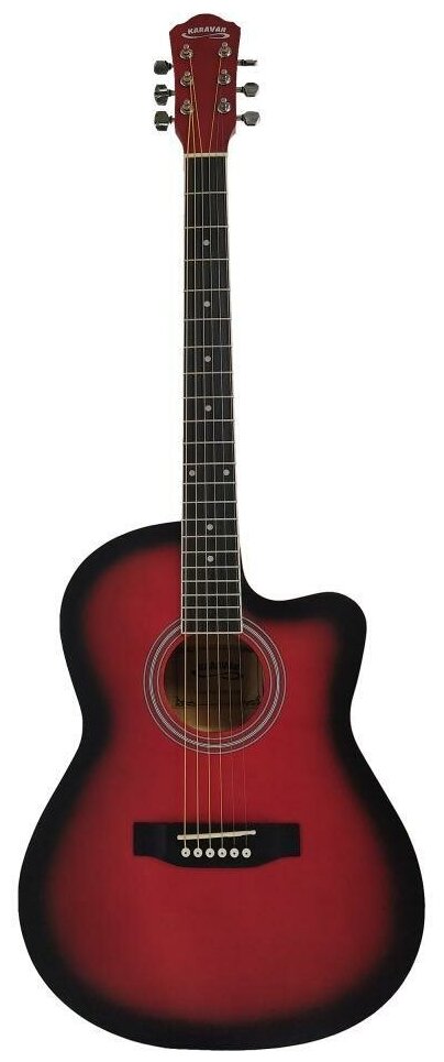 Акустическая гитара с вырезом Karavan K-3911 RD
