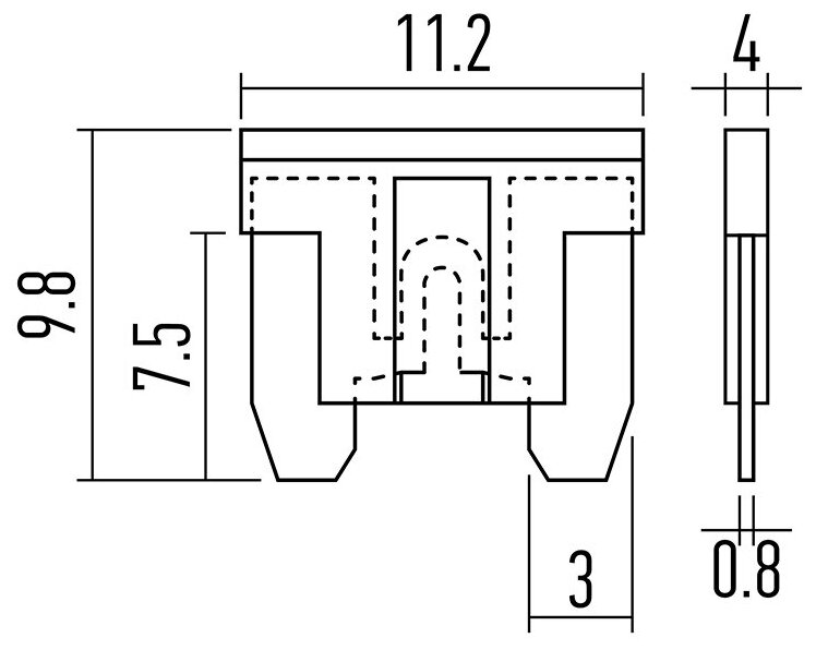 Набор автомобильных предохранителей Rexant Korea, 10 предметов {80-7125}