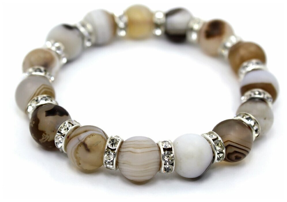 Браслет-нить, агат