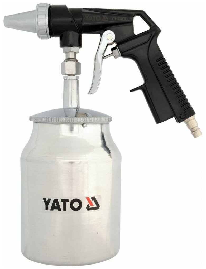 Пескоструйный пистолет YATO с бачком YT-2376 37142376 092 1, металл