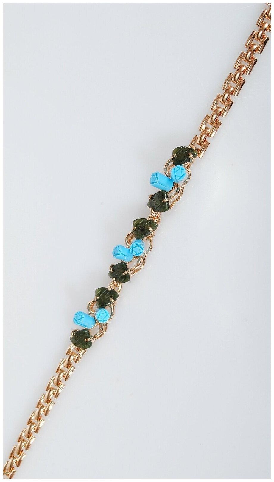 Плетеный браслет, нефрит, бирюза