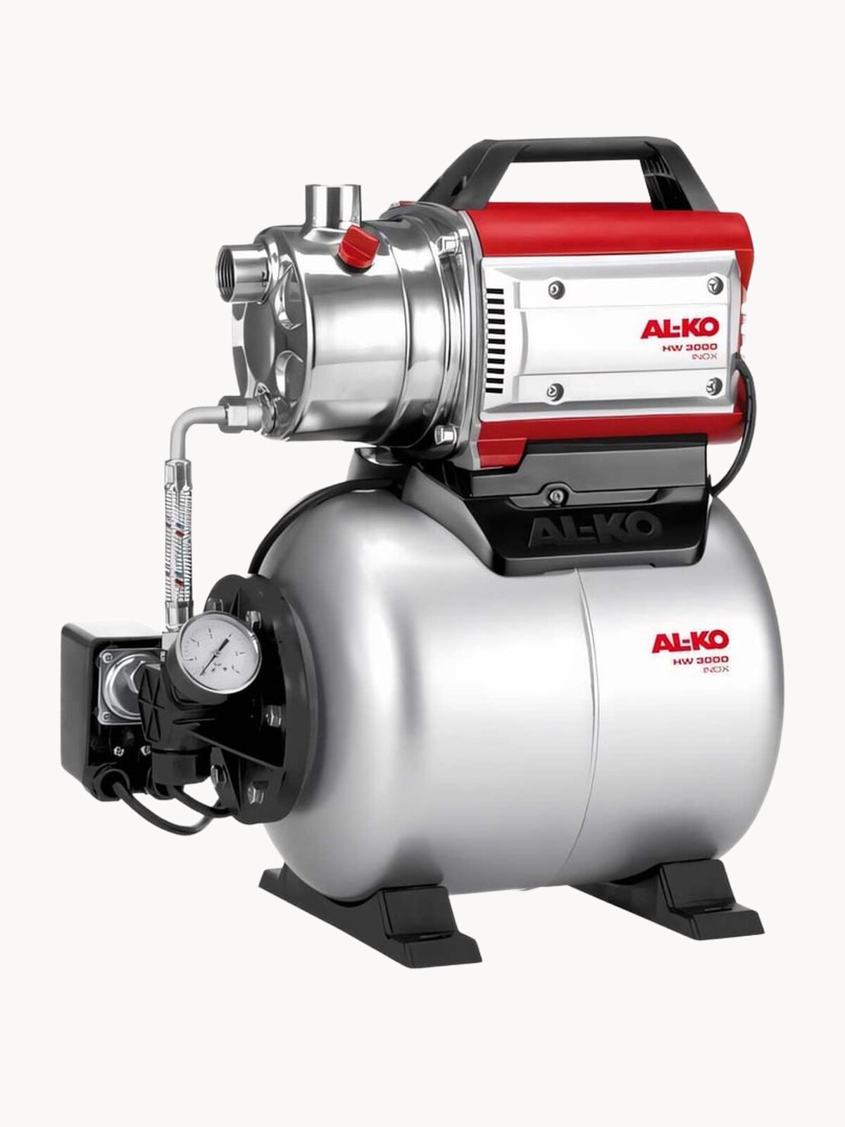 Насосная станция AL-KO HW 3000 INOX Classic 112846 (650 Вт, 3100 л/ч, 3.5 бар, нержавейка, 17 л. гидробак)